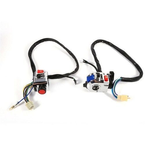 Motorcycle Chrome 7/8" Handlebar Control Switch Casing Turn Signal ...