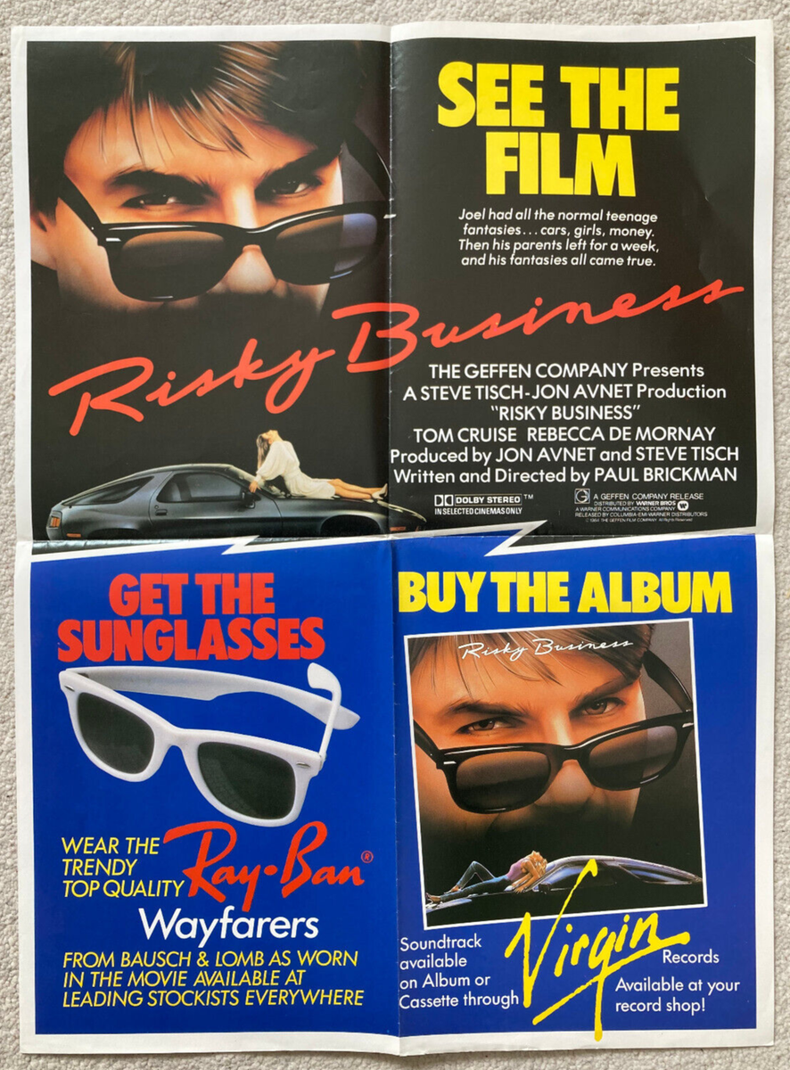 Tom Cruise Risky Business Poster Tangerine Dream: Risky Business