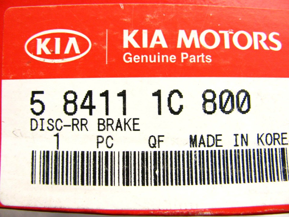 (x2) OEM Rear Disc Brake Rotors 584111C800 For RIO , ACCENT | eBay