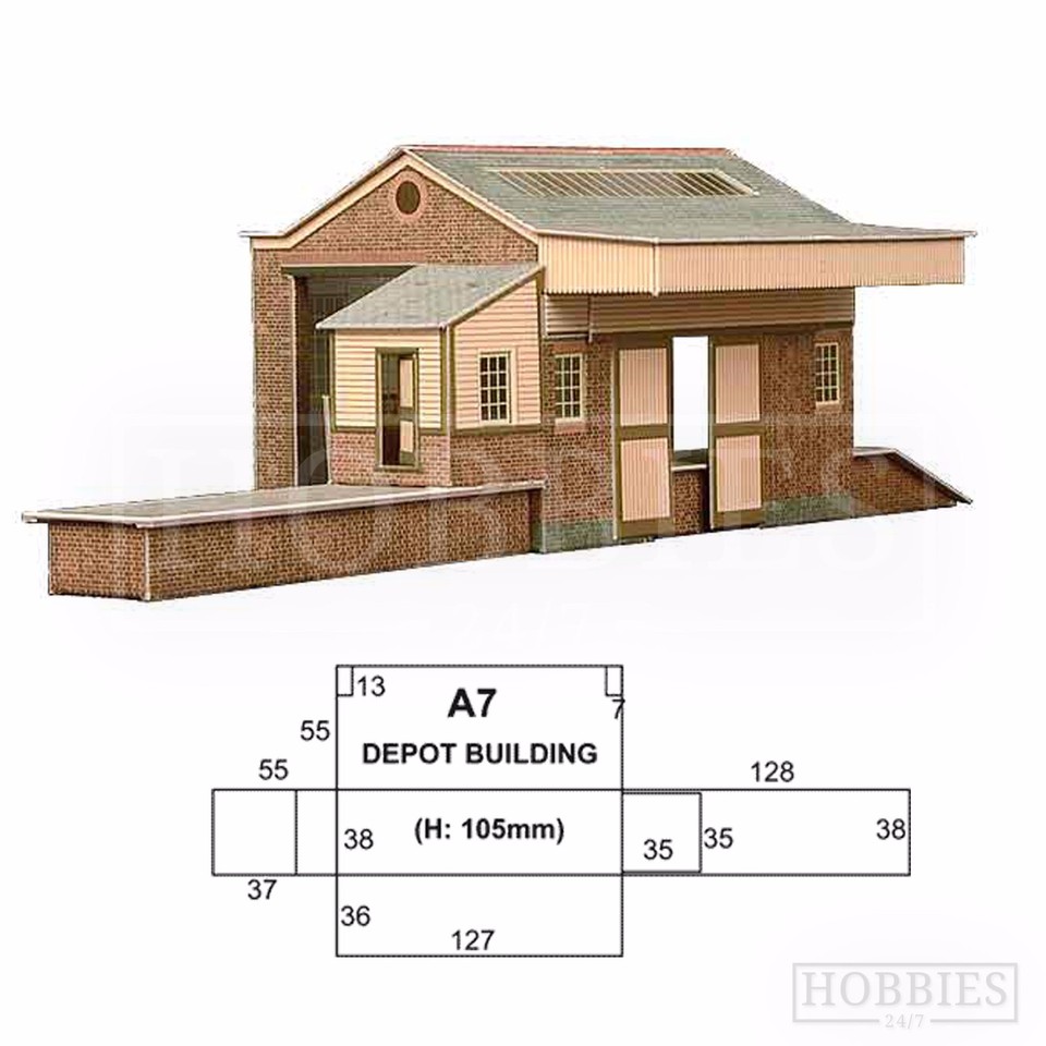 Superquick Model Building Card Kits 1:72 Scale OO HO Gauge Railways ...