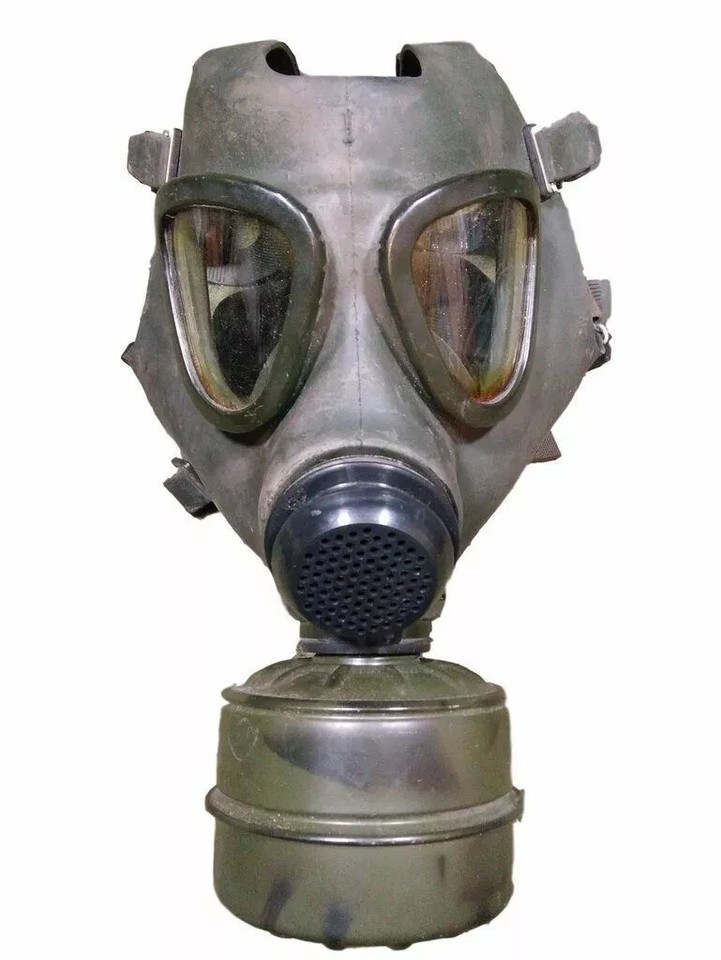 Full Face Military M74 Gas Mask +EXTRA x3 40mm FILTERS + Carry Bag | eBay