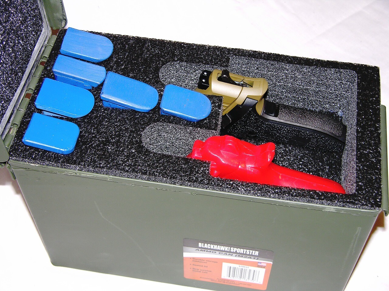 Closed cell Foam fits 50cal 50 .50 cal caliber Ammo Can 2 Pistol ...