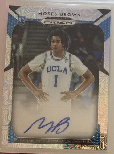 Moses Brown UCLA Bruins Basketball Panini Prizm Rookie autograph card ...