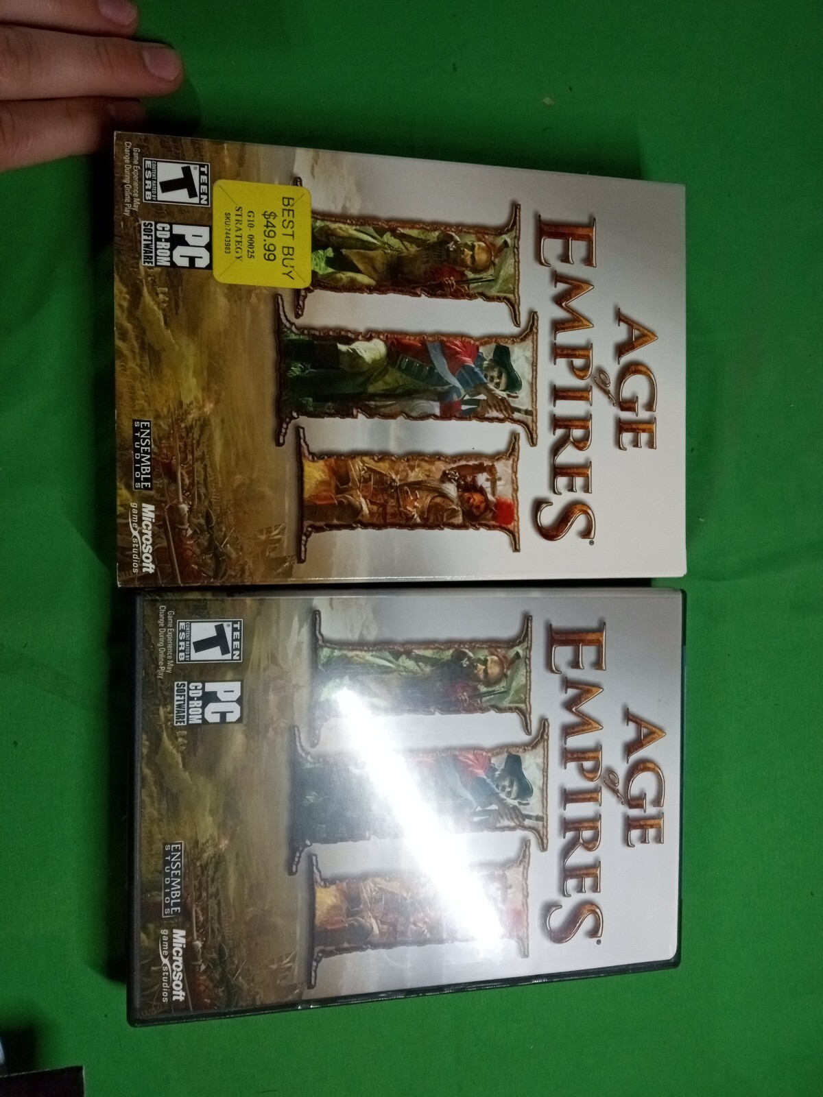 Age of Empires 3 (III) PC CD 3 Game Disc, Big Box Hard Case. With Outer ...