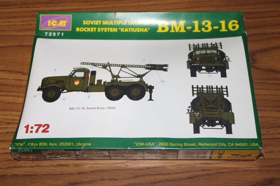 ICM BM-24-12 72571 Soviet Multiple Military Launch Rocket System 1:72 ...