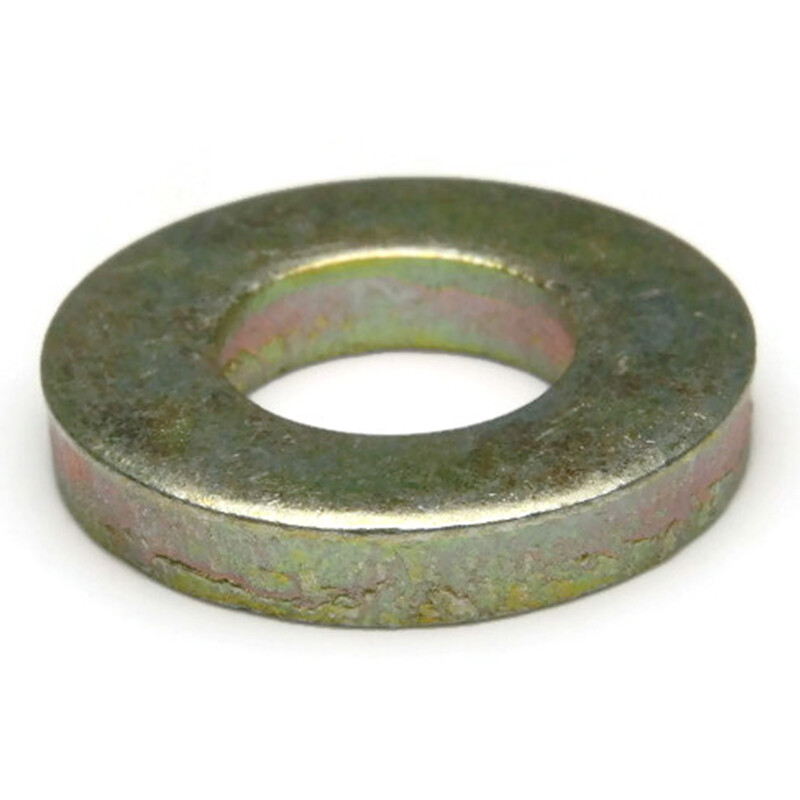 Extra Thick Flat Washers Grade 8 Yellow Zinc - USA Made, SAE Inch Sizes ...