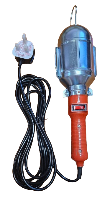 Inspection Lamp 240v Mains Light With Hanging Hook - 5m Lead - Camping ...