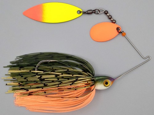 Custom Spinnerbait ~ Sun Perch ~ 3/8 oz Tandem | eBay