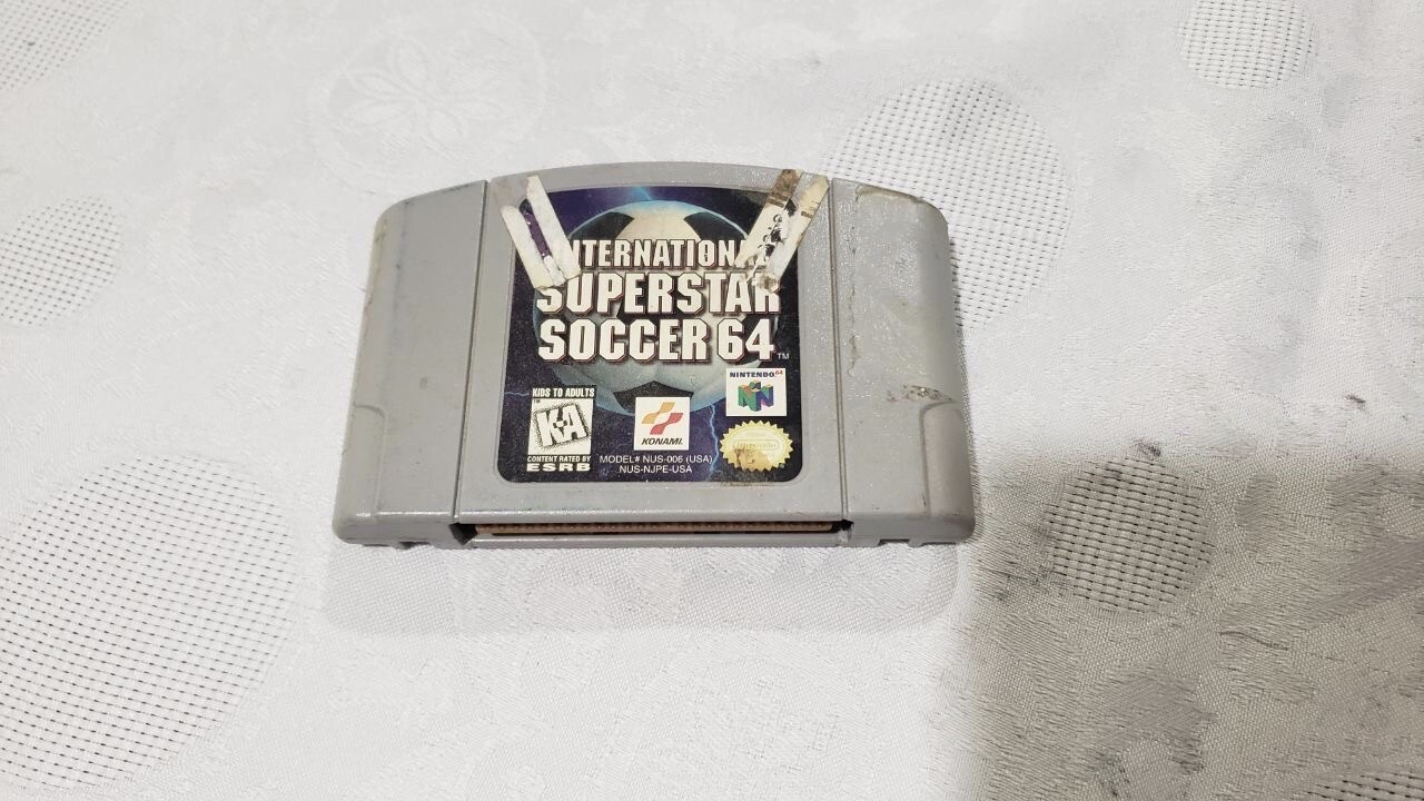 International Superstar Soccer 64 (Nintendo 64, 1997) n64 Cartridge ...