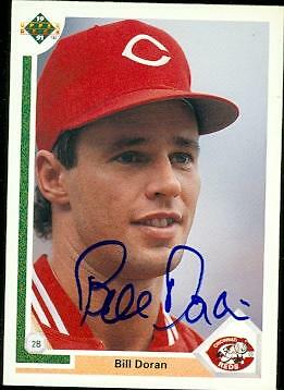 Bill Doran autographed Baseball Card (Cincinnati Reds) 1991 Upper Deck ...