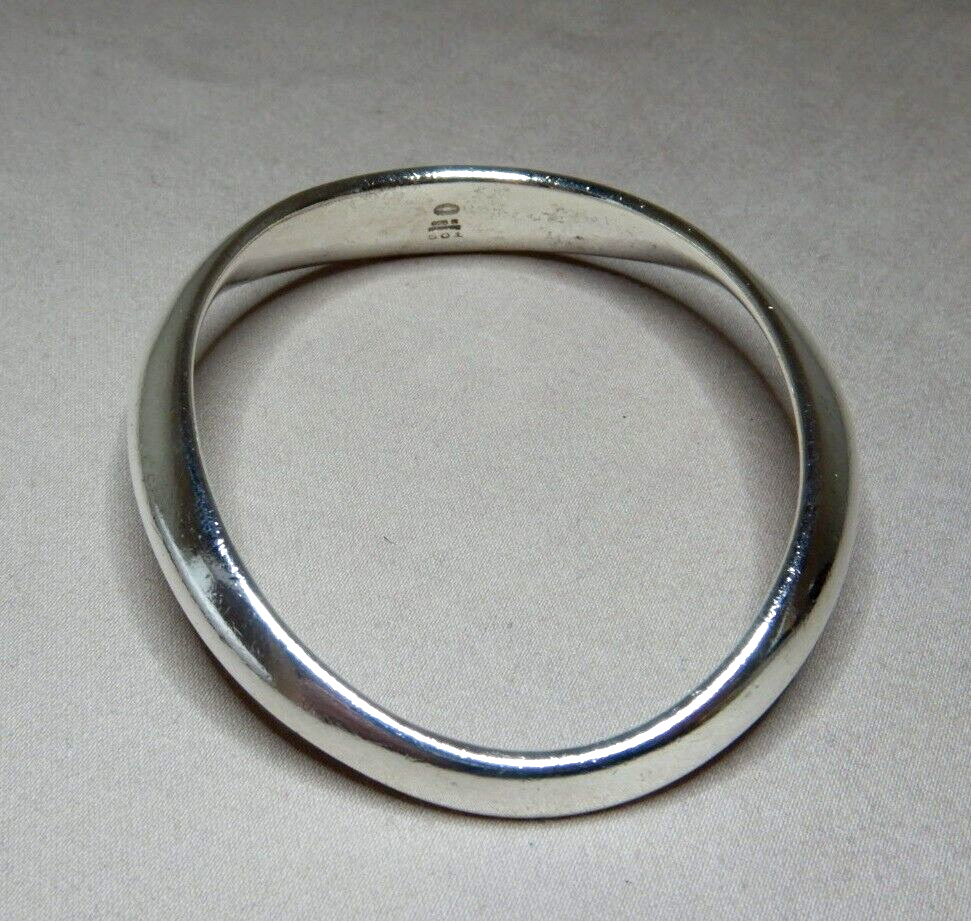 VINTAGE STERLING SILVER 501 BANGLE BY GEORG JENSEN DENMARK | eBay