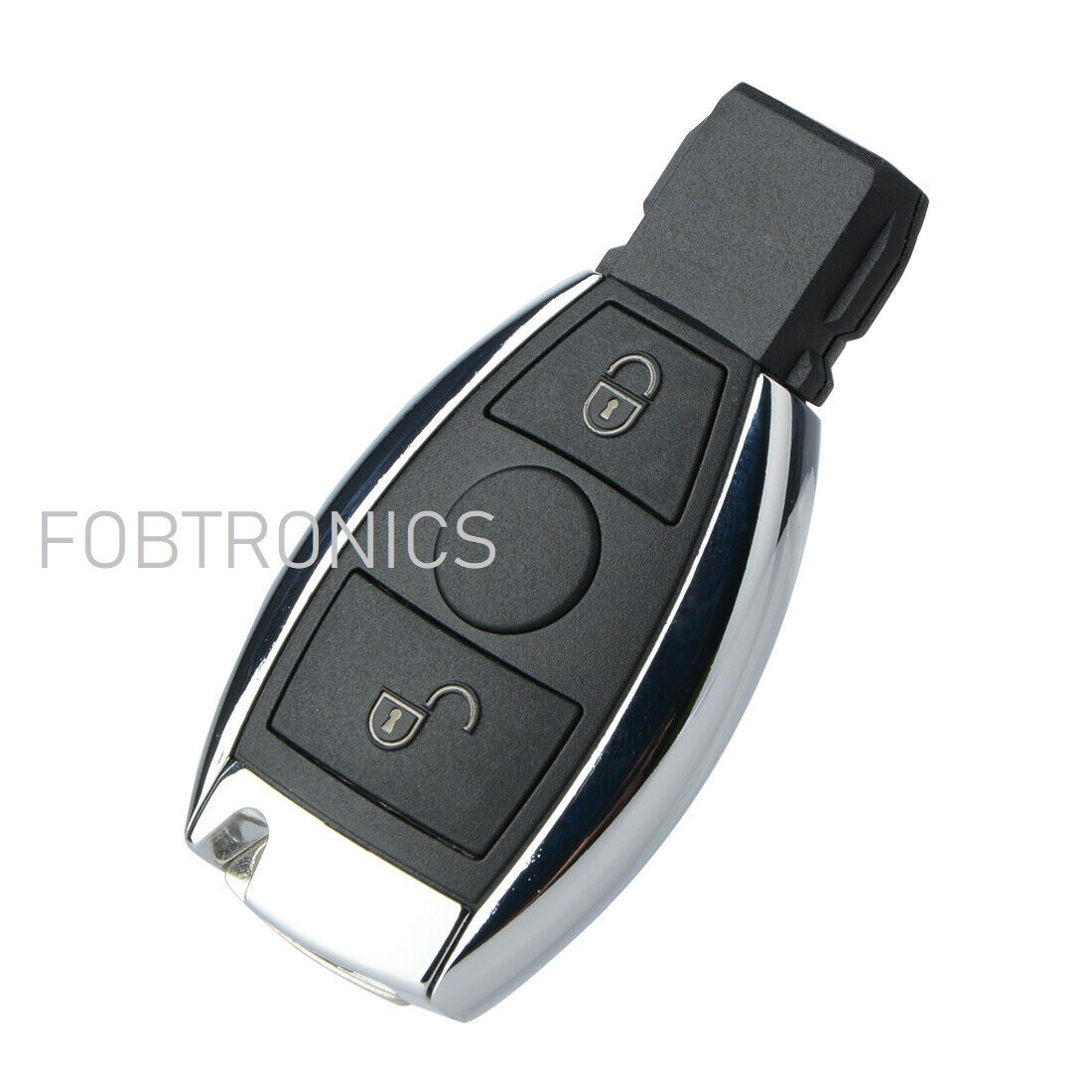For MERCEDES BENZ 2 BUTTON SMART KEY FOB REMOTE CASE WITH BLADE + LOGO ...