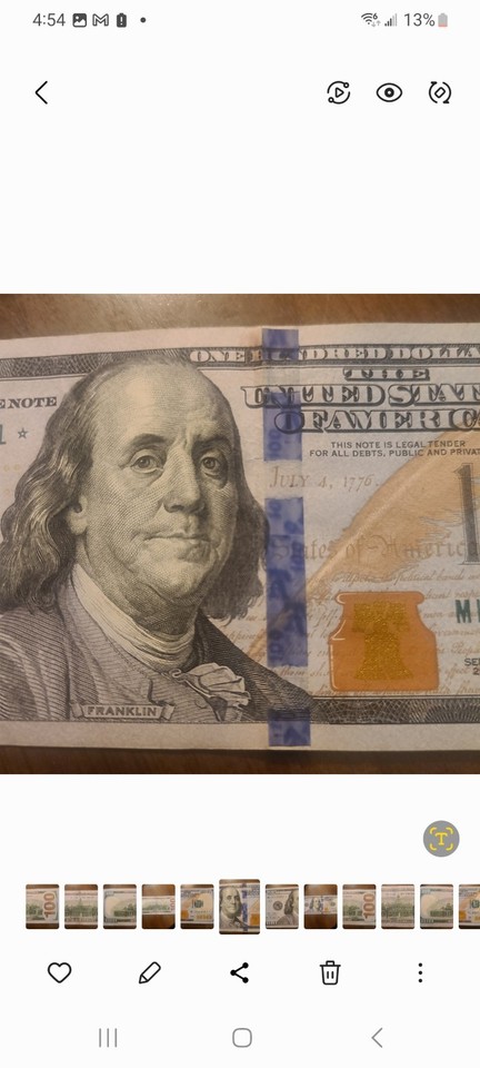 US $100 Bill One Hundred Dollar Star Note ( 2017a) | eBay