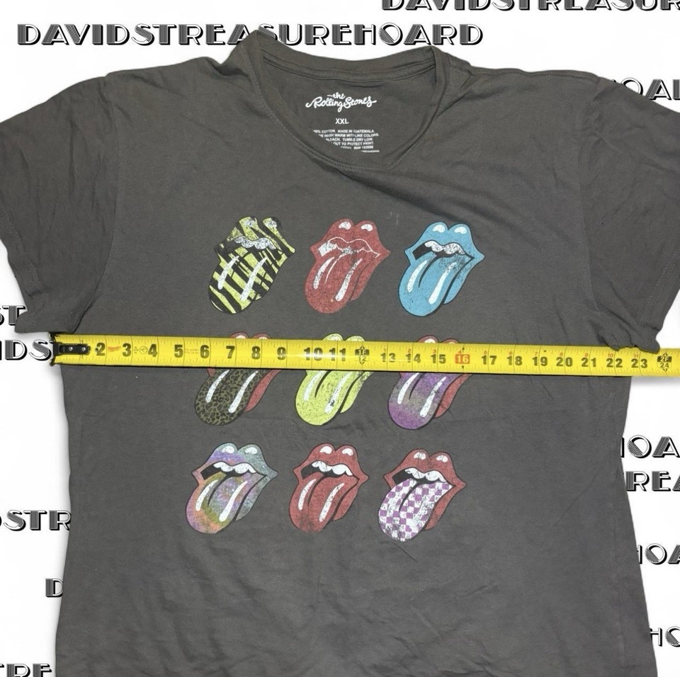 The Rolling Stones Multicolored Graphic Women’s Size 2XL Retro Y2K Band ...
