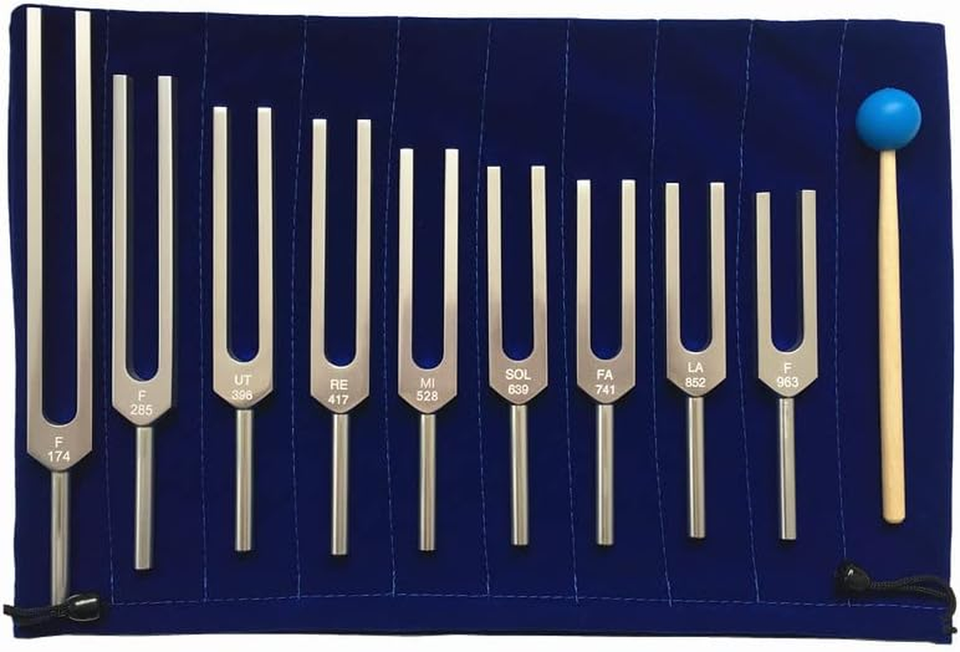 Solfeggio Tuning Fork Set - 9 Tuning Forks - Perfect for DNA Healing ...