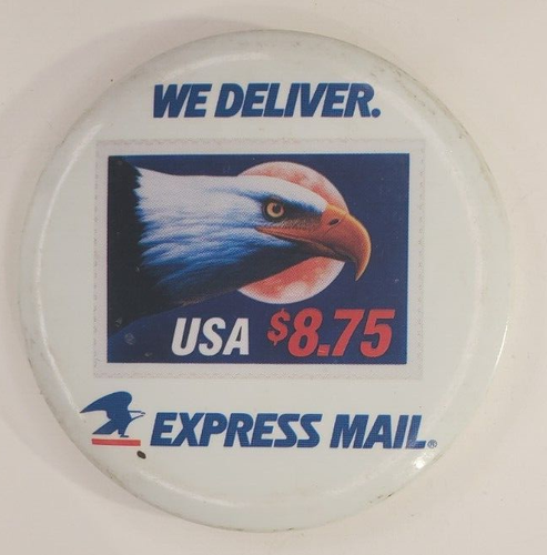 Vintage USPS We Deliver Express Mail Employee Pinback Button | eBay