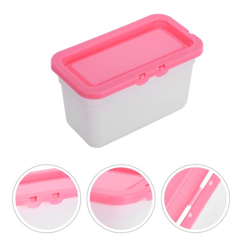 Pink Storage Laundry Container Beads Box Bins Powder Dispenser | eBay