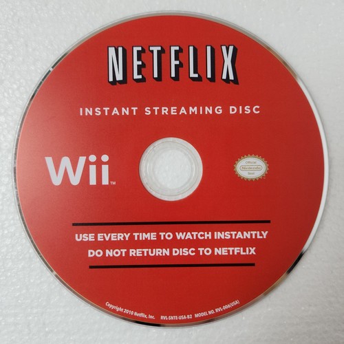 Netflix Instant Streaming Disc (Nintendo Wii, 2010) Disc Only! Tested ...