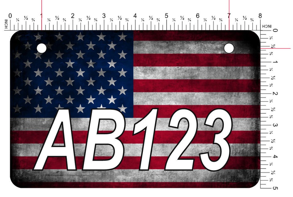 US Flag MN ATV/UTV License Plate *5 STAR SELLER* w/FRAME! #1 Plate On ...