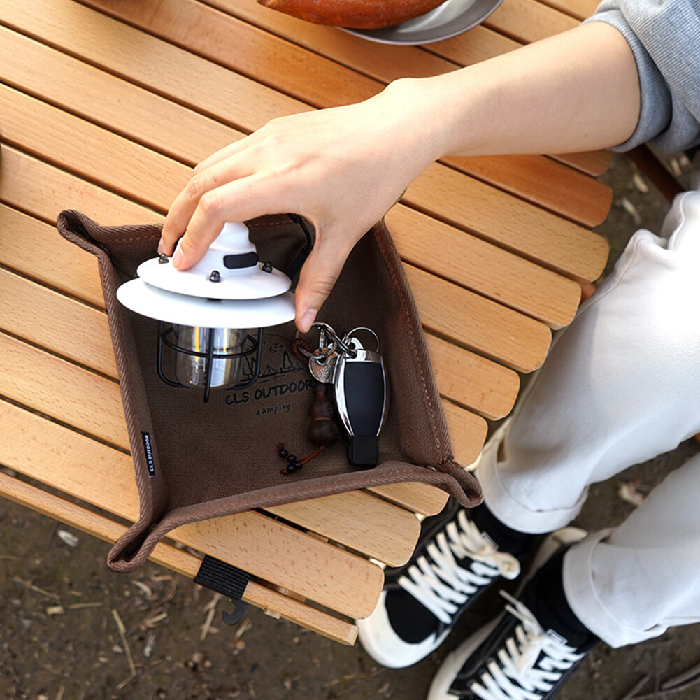 Portable Camping Storage Tray Outdoor Multi-function Foldable Square ...