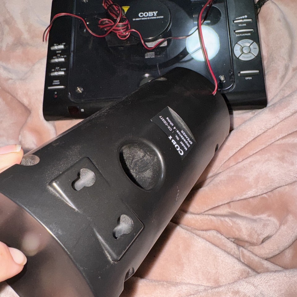 Coby Cx-cd377 CD Player Stereo System Tested And Working V G1 ...