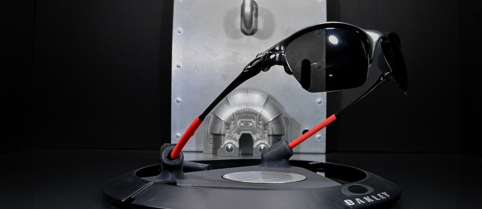 Oakley Half X Titanium Carbon Finish Glasses-Black Polarized Lenses ...