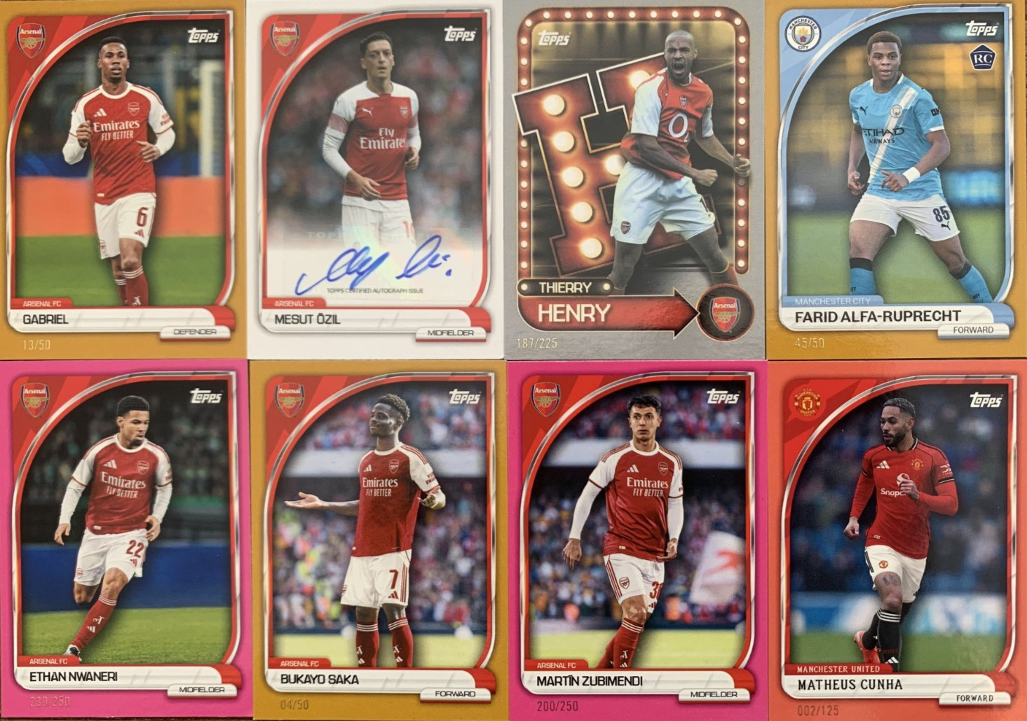 Topps 2025/26 Parallels Numbered collector tin Arsenal