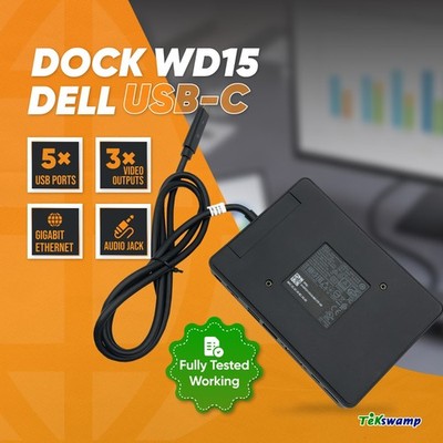 Dell USB-C Dual Monitor Dock for Precision 3510 5510 7510 7520 NO ...