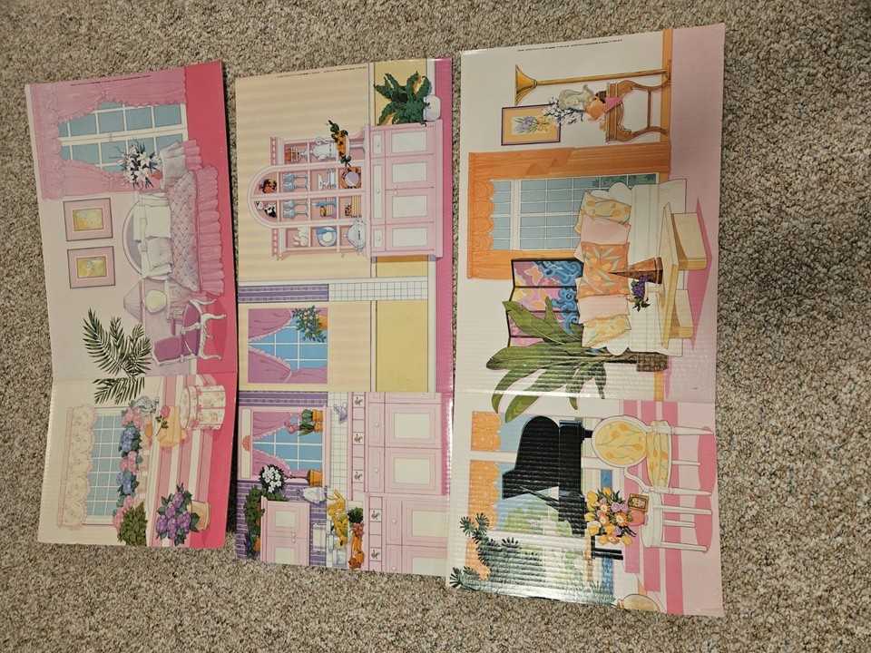 Rare 1991 Barbie Magic Sounds House and Furniture Set Pink Sparkles ...