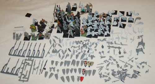 LARGE BITS PARTS LOT OF HIGH WOOD DARK ELVES FIGS PARTS PIECES BITS ...