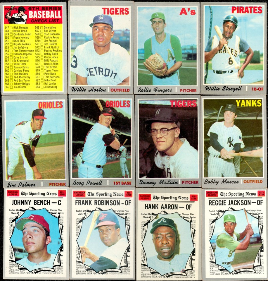 1970 Topps Baseball COMPLETE SET (720) Munson RC Mays Aaron Clemente ...