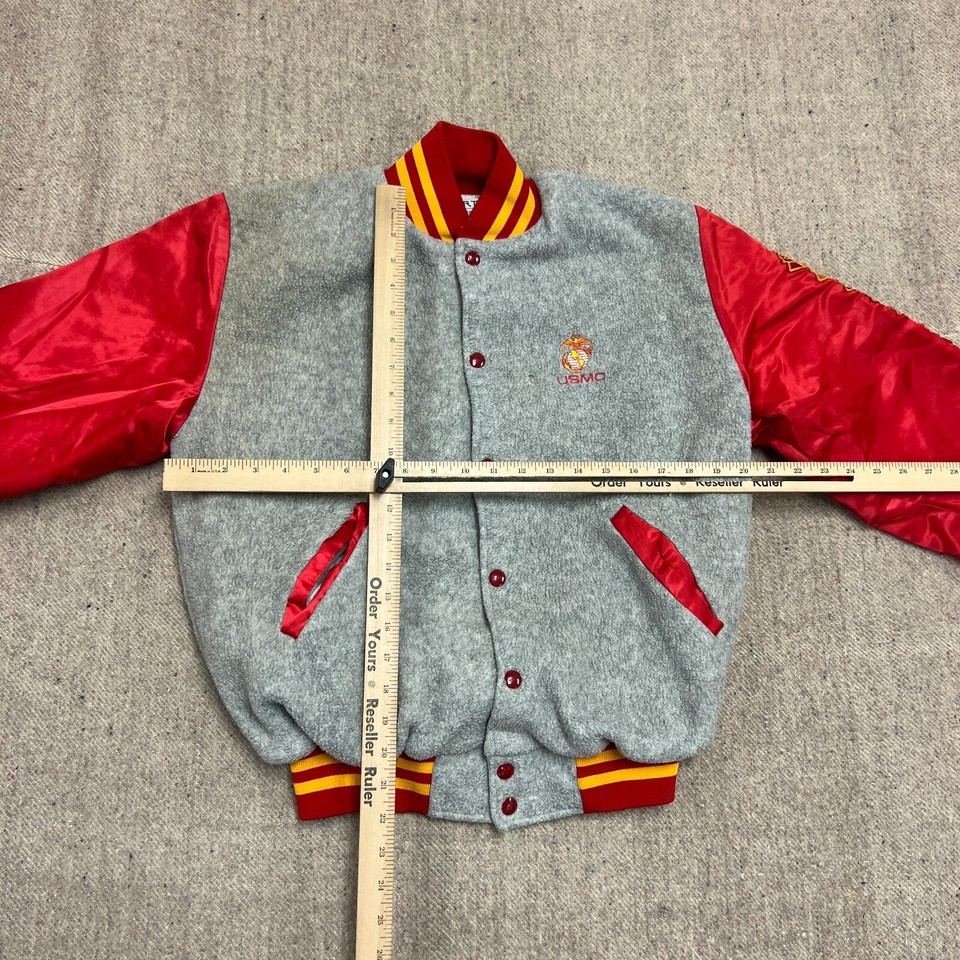 Vintage USMC Bomber Jacket Mens Medium Gray 1980s US Marine Corps US ...
