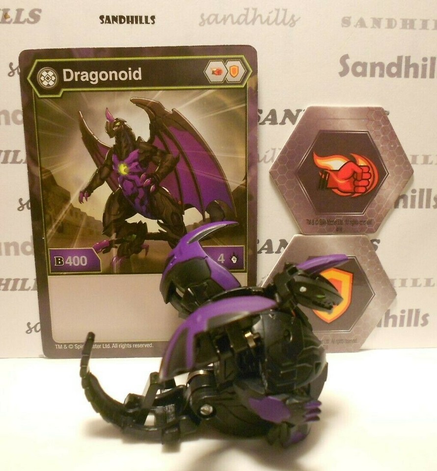 Bakugan Dragonoid Black Darkus Battle Planet B400 - Dragonoid Card - 2 ...