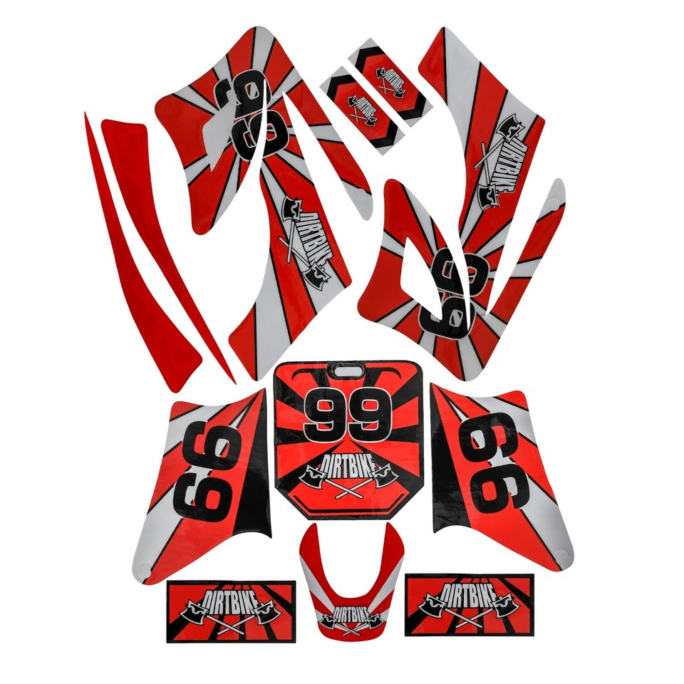 Plastics Decals Graphics Kit for Apollo Orion Atomik Dirt Pit Bike ...