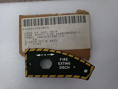 Northrop Gruman Light Ind Panel, PN 160D1803-1, NSN 6220-01-005-3839 ...