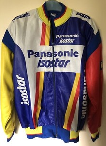 Panasonic Isostar Cycling Racing Team Genuine Vintage Jacket - Size 58 ...