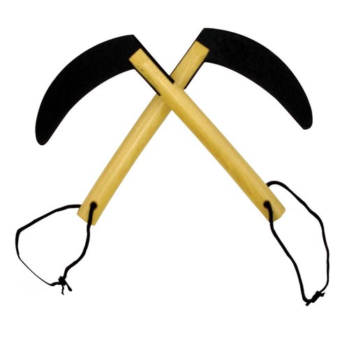 Practice Kamas (Pair) White Lotus Wood Lightweight Training Foam Bladed ...