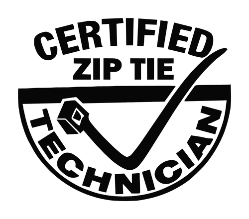 Certified Zip tie Technician Decal Funny Stickers | eBay