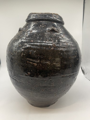 Superb 1850’s Chinese Glazed Bung Jar Pot Ex Maryborough Vic Goldfields ...