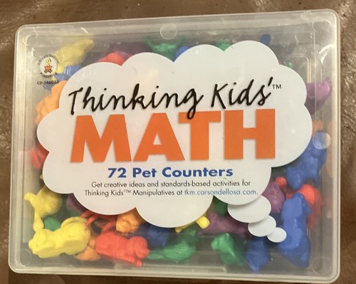 Thinking Kids MATH Manipulatives 71 PET ANIMAL COUNTERS Carson-Dellosa ...