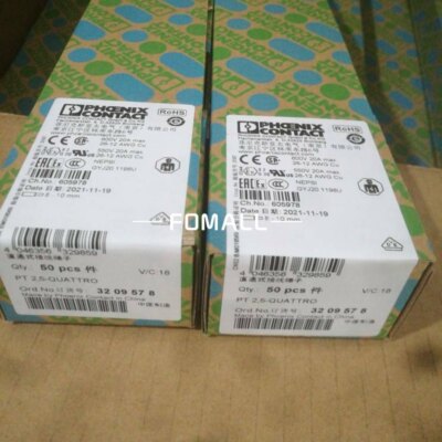 50Pcs/Box New For PHOENIX CONTACT Wiring terminals PT2.5-QUATTRO ...