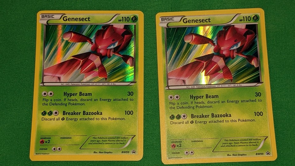 Pokemon Cards Red Genesect Collection Theme Deck BW99 Black Star Promo ...