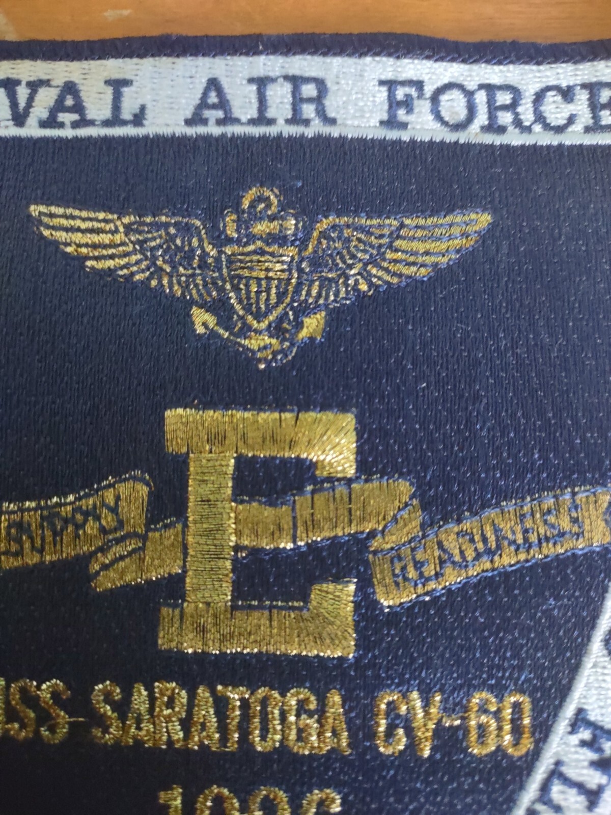 US Navy "E" PATCH Commander Naval Air Force Atlantic Fleet 1986 USS ...