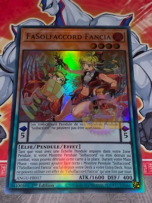Carte Yu Gi Oh FASOLFACCORD FANCIA ANGU-FR017 | eBay