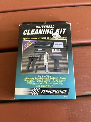 Performance Universal Video Game Cleaning Kit-Sega/Nintendo/Atari/CD's ...