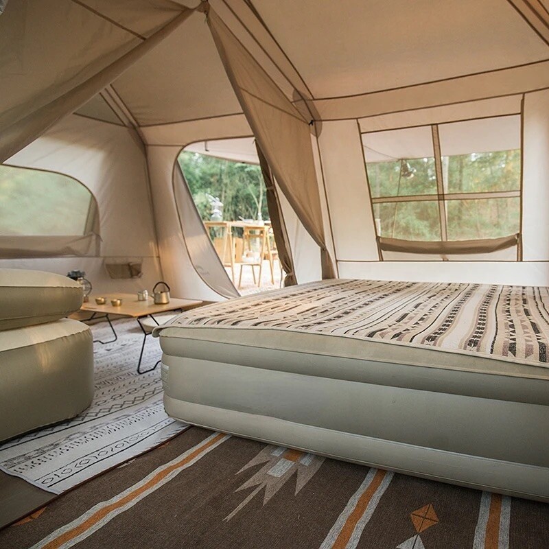 Luxury Glamping Tent Two Bedroom Family Camping House Outdoor 13m² 5-8 ...