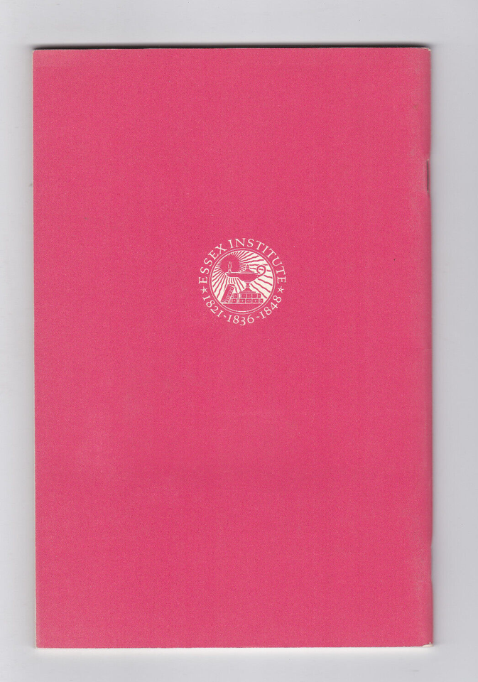 PEIRCE-NICOLS HOUSE. By Gerald Ward Salem Mass. Architecture | eBay