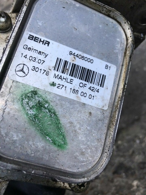 Oil Filter Housing Cooler A2711880001 2711800610 Mercedes-Benz C Class ...