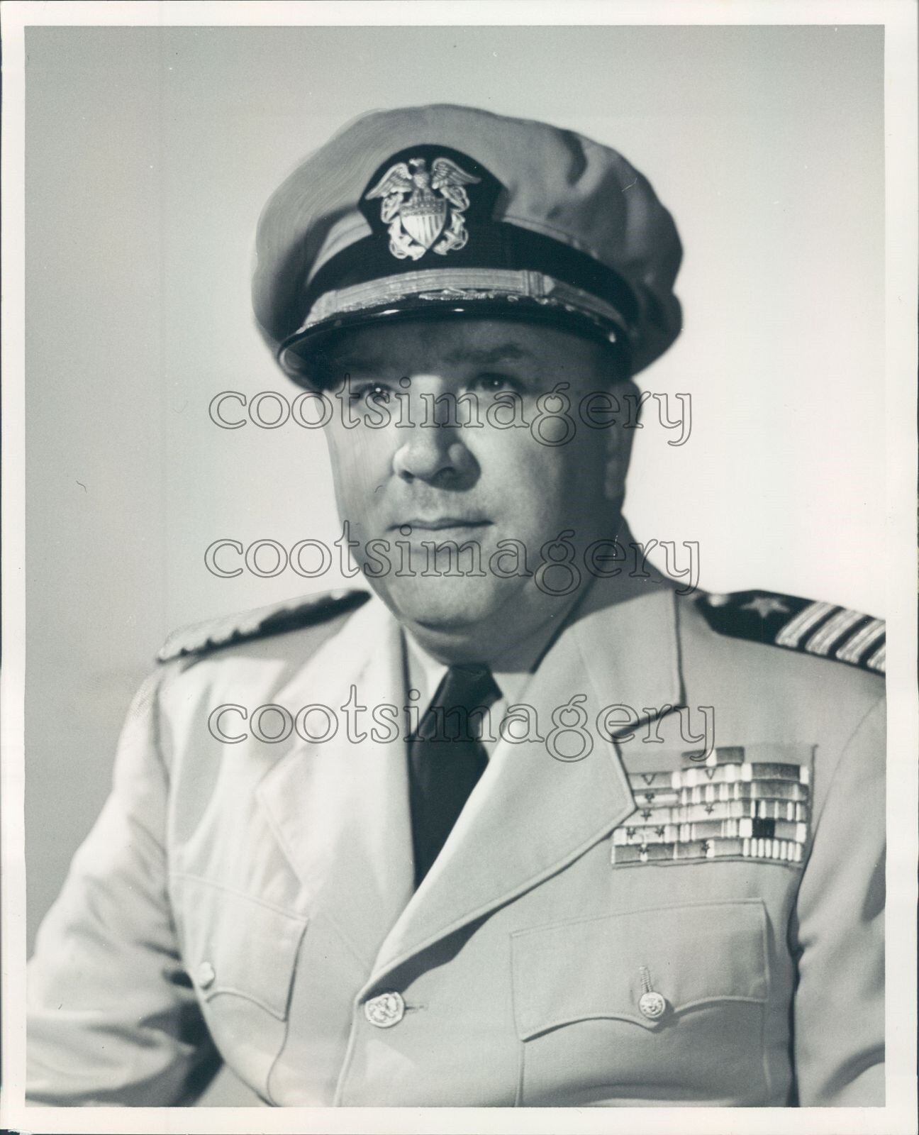 1958 Press Photo US Navy Captain Baron J Mullaney in Uniform | eBay