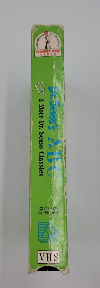 DR. SEUSS'S ABC BEGINNER BOOK VIDEO VHS Vintage 1989 OOP + 2 More ...